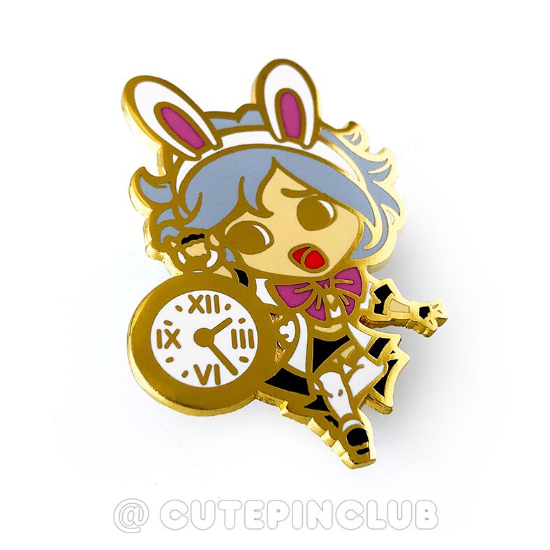 CutePinClub - White Rabbit Hard Enamel Pin