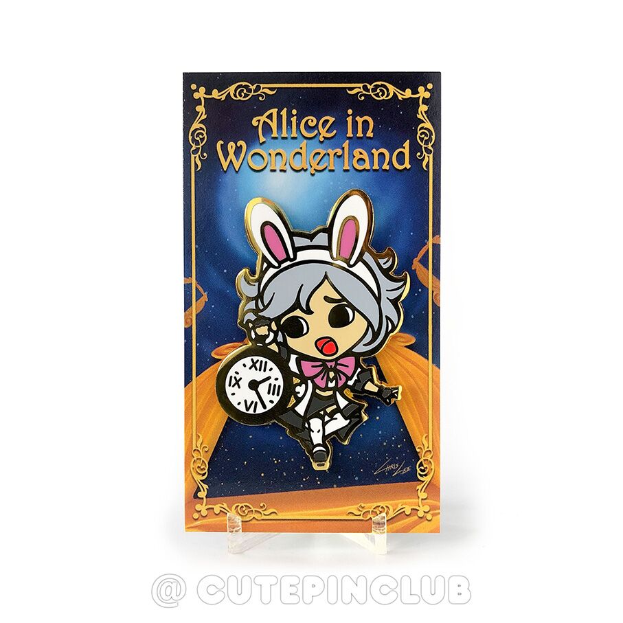 CutePinClub - White Rabbit Hard Enamel Pin