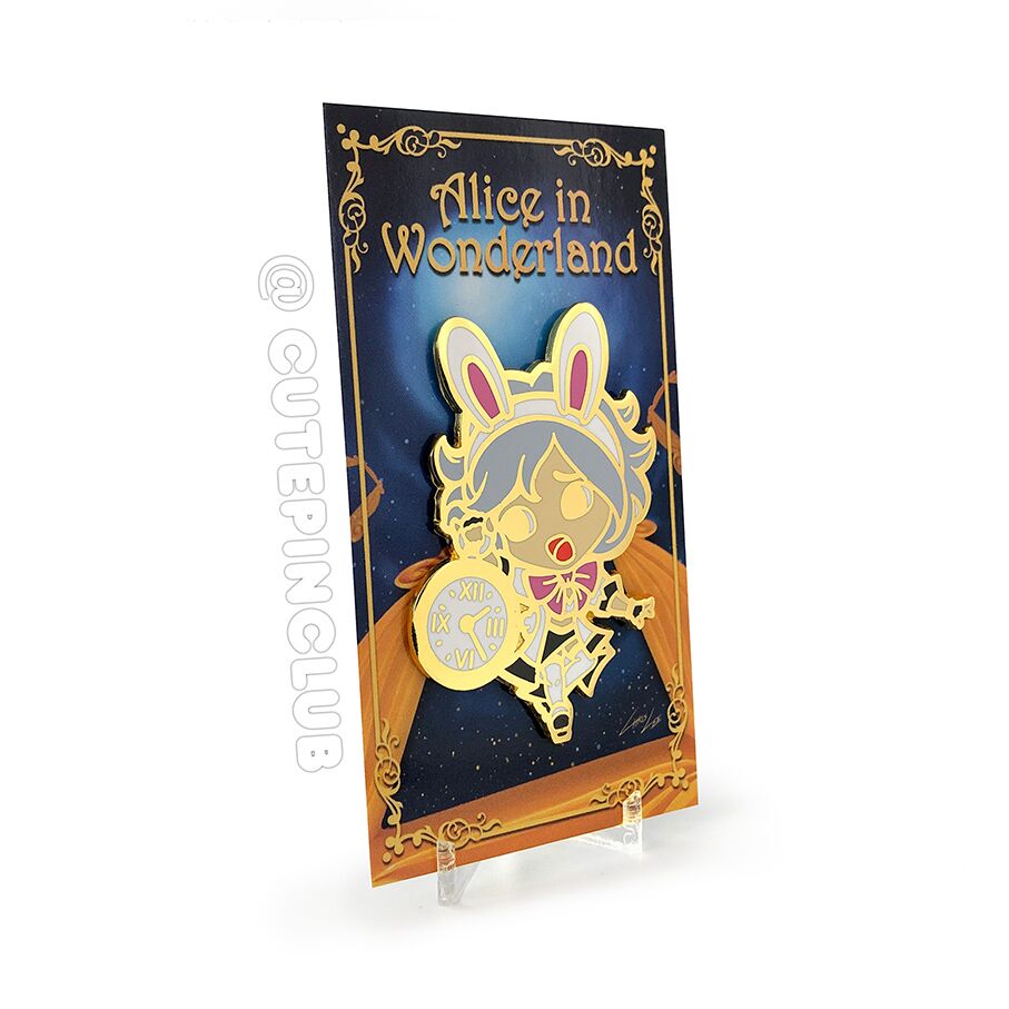 CutePinClub - White Rabbit Hard Enamel Pin